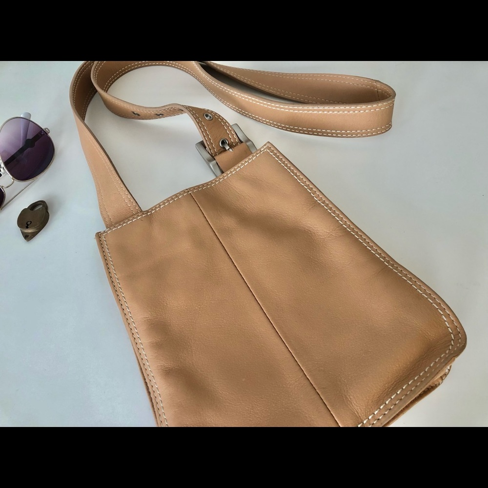 Wilsons Leather Pelle Studio Brown Crossbody Bag - Gem